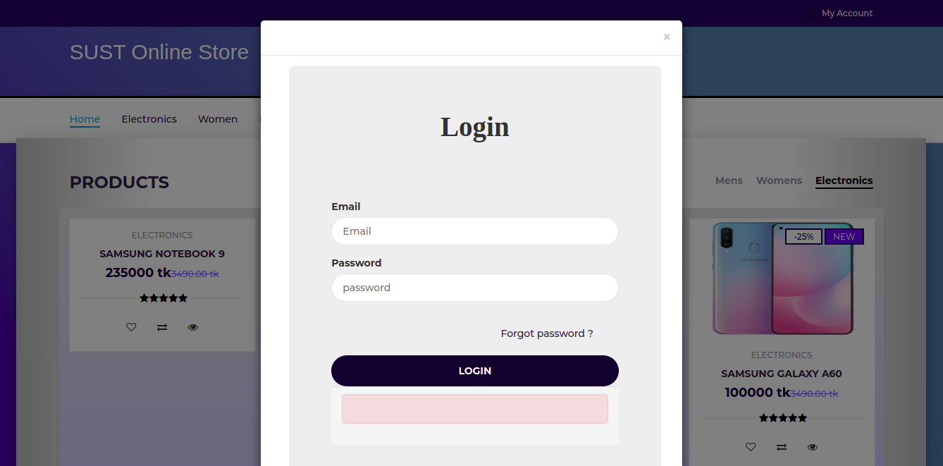 GitHub - border-b/SUST-Online-Store: Online Store using PHP and MySQL