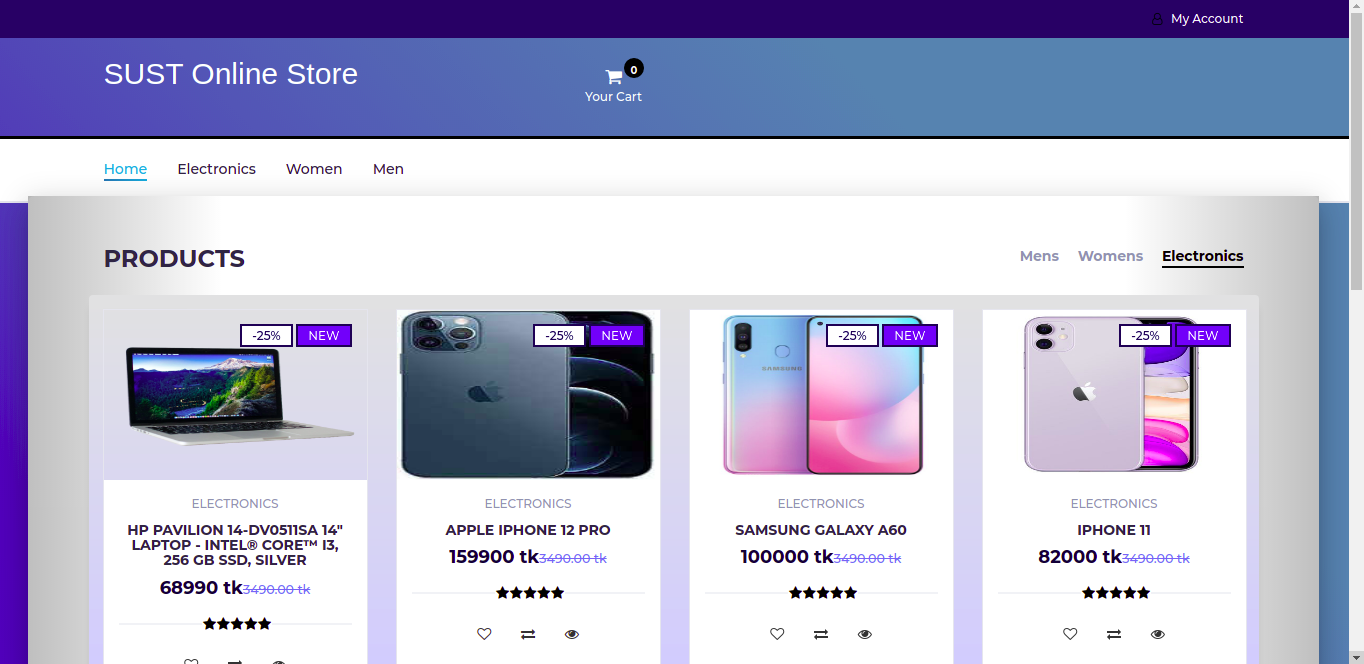 GitHub - border-b/SUST-Online-Store: Online Store using PHP and MySQL
