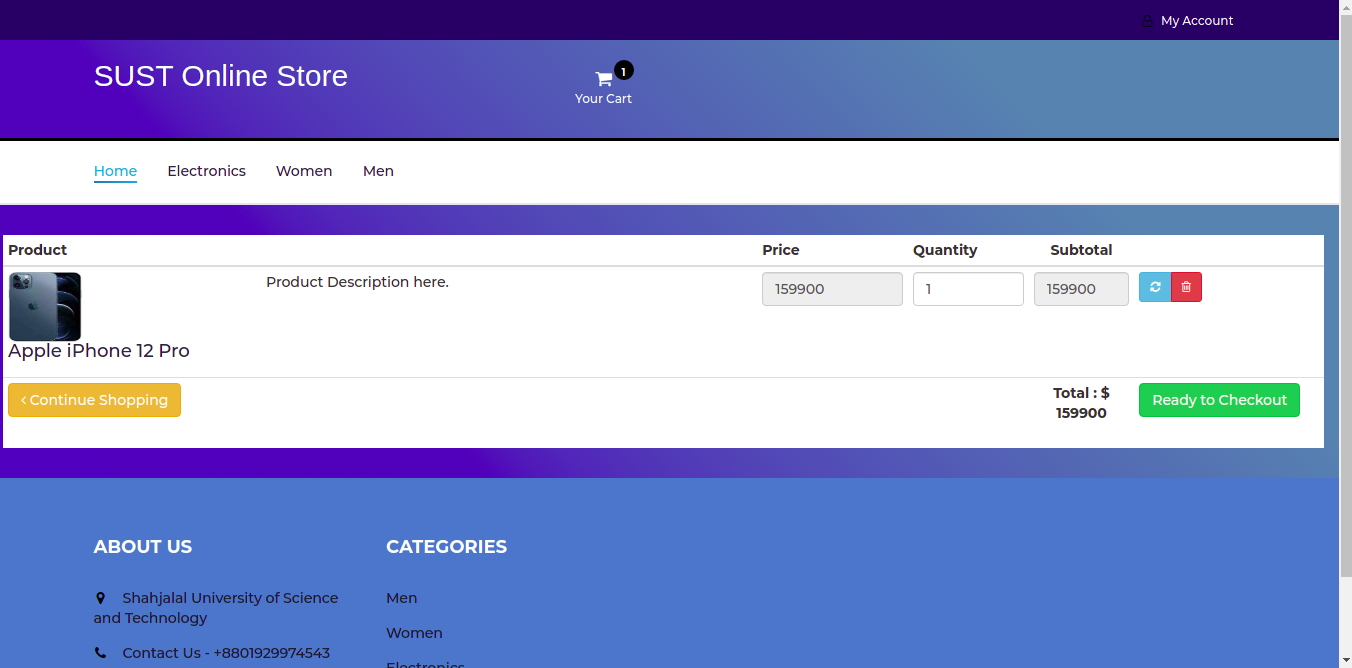 GitHub - border-b/SUST-Online-Store: Online Store using PHP and MySQL