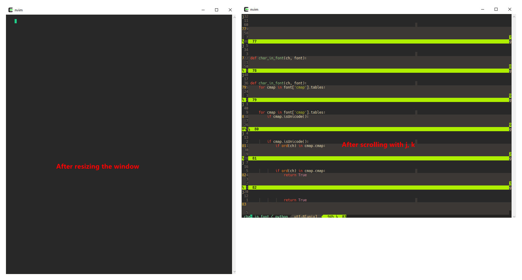 the content in the mintty window becomes weird if I resize the mintty window · Issue #852 ...