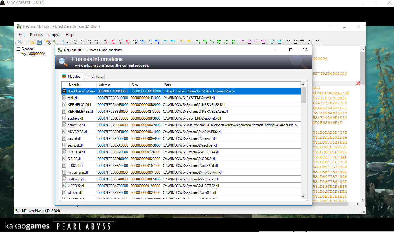 Losing Exe Memory Access · Issue #68 · ReClassNET/ReClass.NET · GitHub