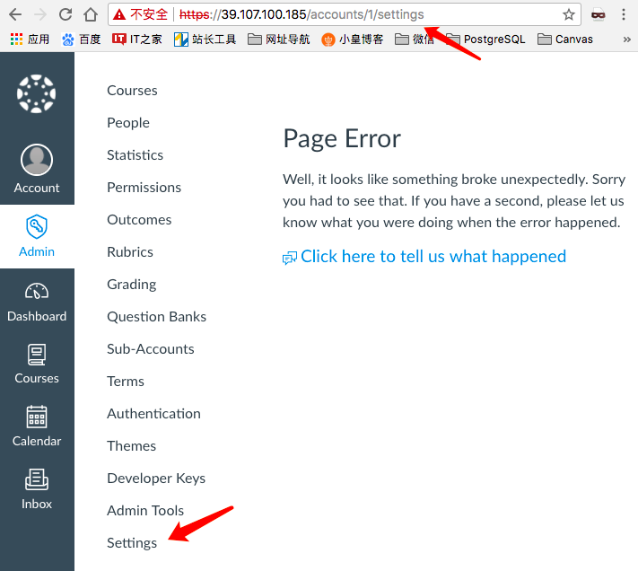 Bug on changing setting options · Issue #1262 · instructure/canvas-lms · GitHub