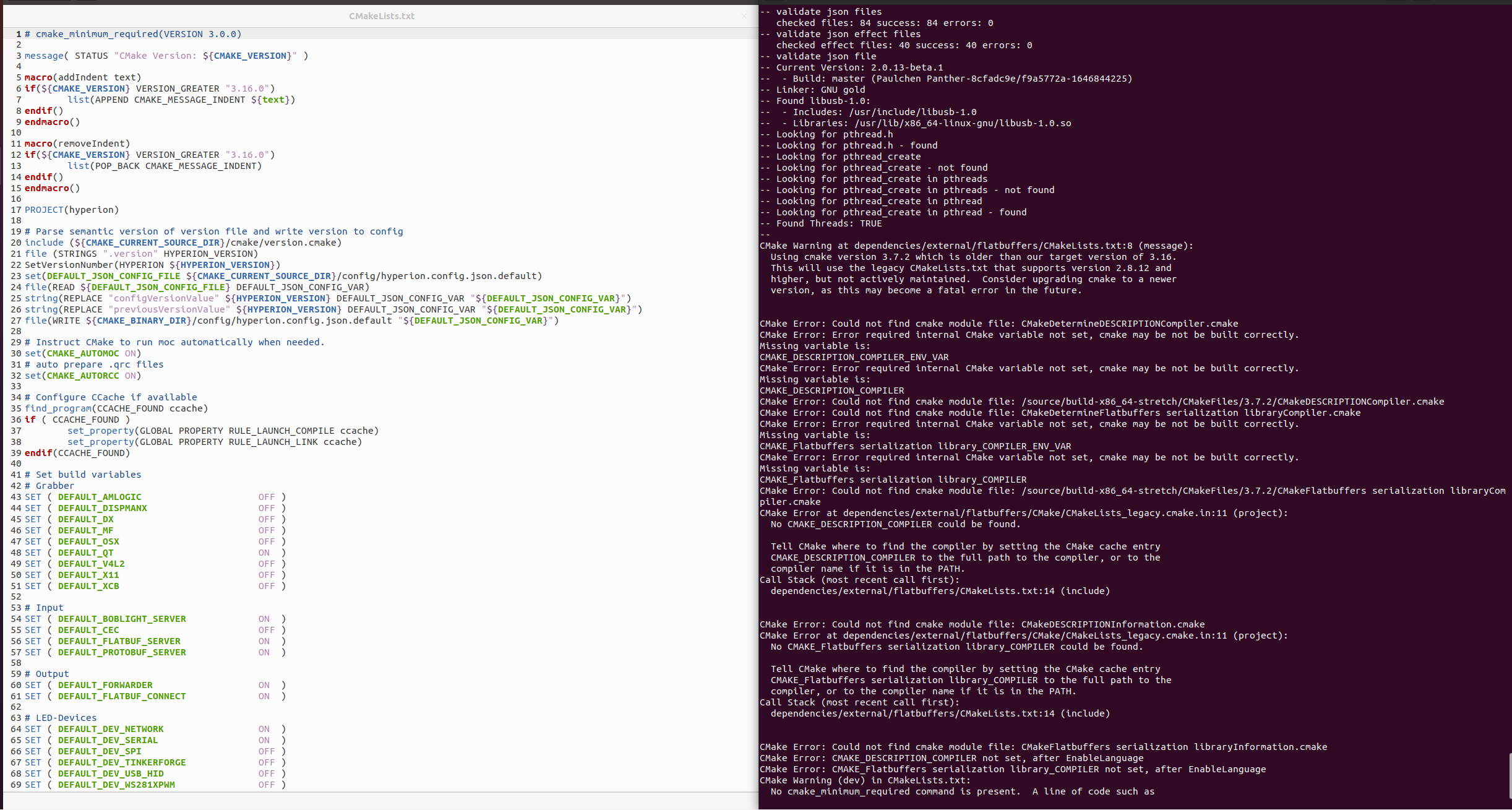 Compile Problem with legacy CMakeLists.txt · Issue #7160 · google/flatbuffers · GitHub