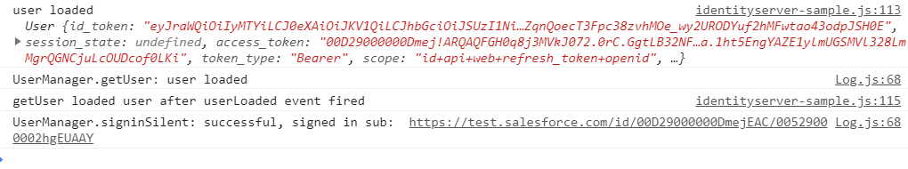 UserManager.js getUser() returning UserManager.getUser: user not found in storage even when user ...