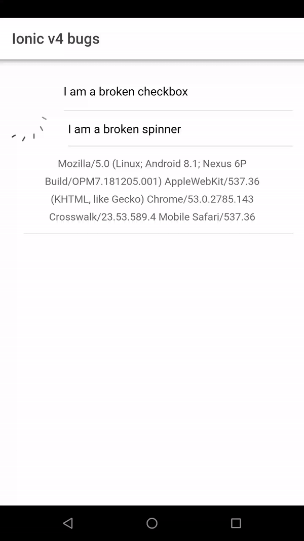 ion-spinner DO NOT rotate around it's centre · Issue #17811 · ionic-team/ionic-framework · GitHub