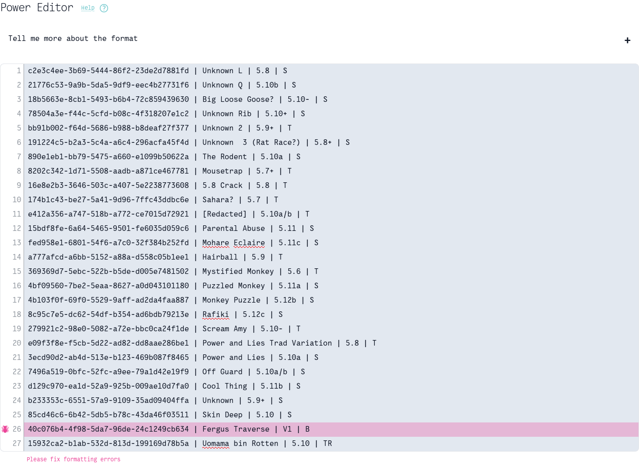 Cannot use CSVEditor to change areas that already contain invalid data · Issue #796 · OpenBeta ...
