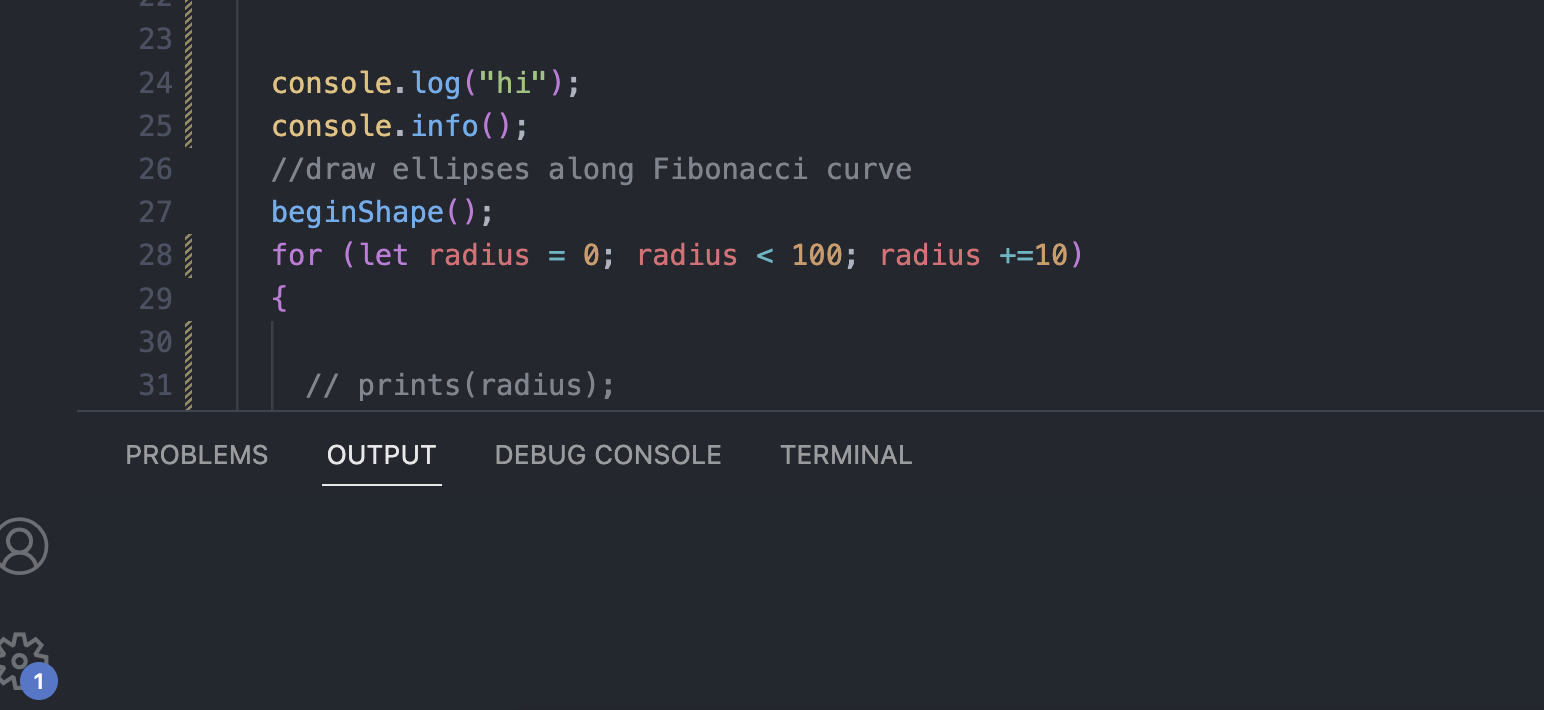 Console Log not displaying inside VS code · Issue #3 · osteele/vscode-p5server · GitHub