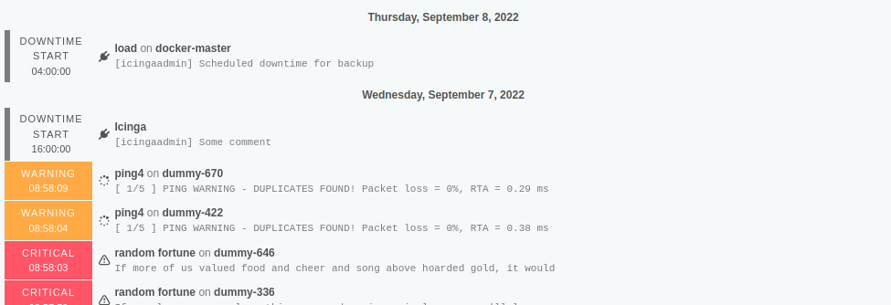 Events in history not grouped by day anymore · Issue #4906 · Icinga/icingaweb2 · GitHub