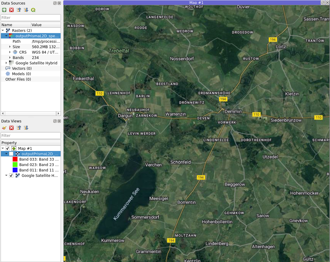 Incorrect geocoding of PRISMA L2D data imported via Import dialog ...
