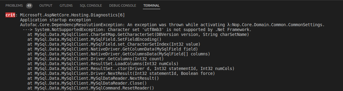 Character set 'utf8mb3' is not supported by .Net Framework. · Issue #6253 · nopSolutions ...
