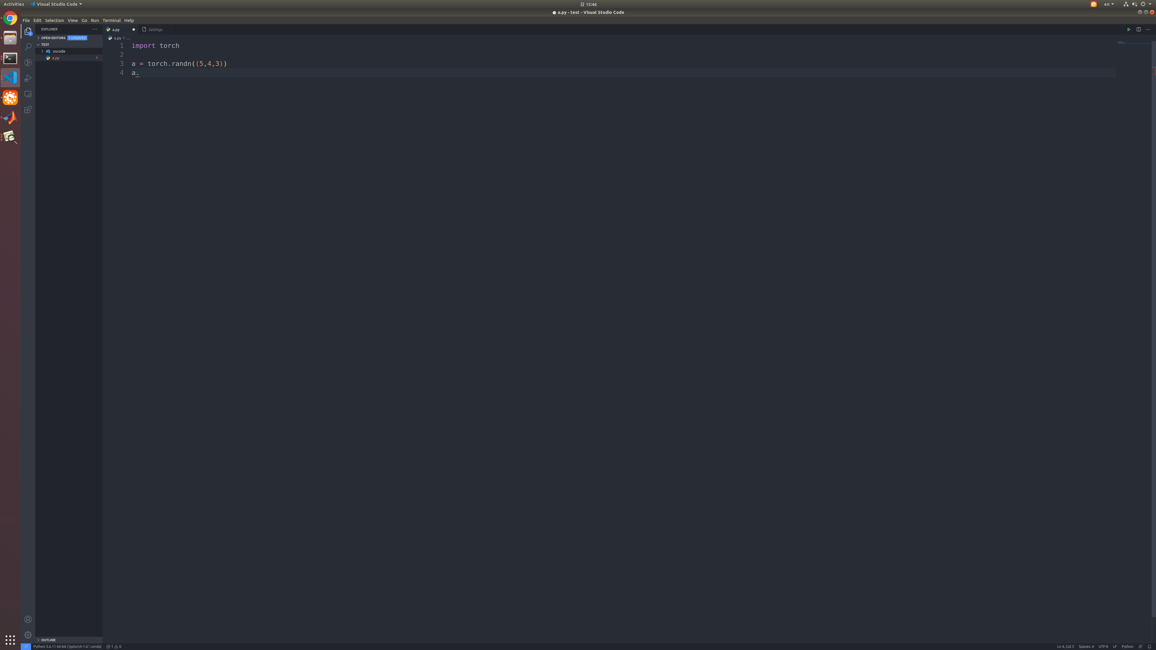 Auto complete not working for pytorch(1.6.0) · Issue #418 · microsoft ...