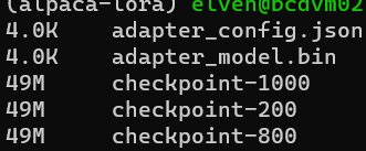 fine tune llama-7b-hf after finished the adapter_modle.bin file only 4kb · Issue #390 · tloen ...