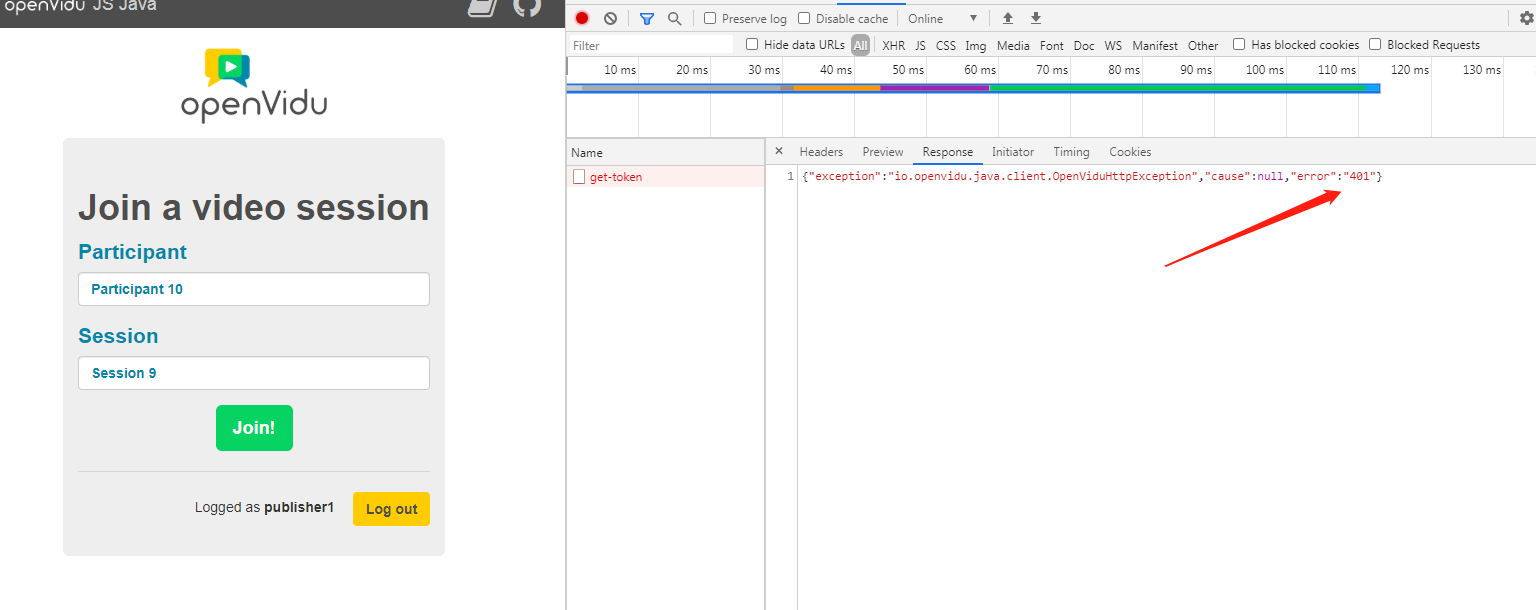 Getting 401 Error when using STOP rest api in 2.14 · Issue #523 · OpenVidu/openvidu · GitHub