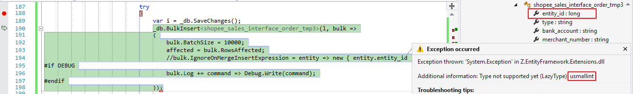 Type not supported yet (LazyType): uint · Issue #45 · zzzprojects/EntityFramework-Extensions ...