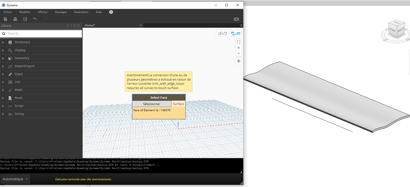 Dynamo 2.02 _ Node warning for select face · Issue #2425 · DynamoDS/DynamoRevit · GitHub