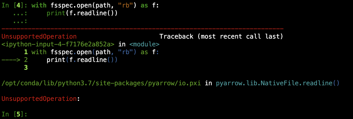 Read An Hdfs File By Line Failed When The Open Mode Is Rb · Issue 810 · Fsspec Filesystem