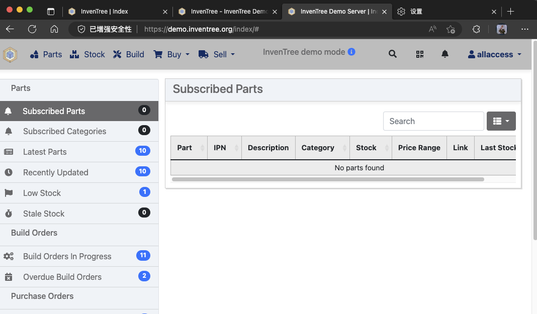 Cannot display correctly when browser's preferred language is Chinese · Issue #4431 · inventree ...