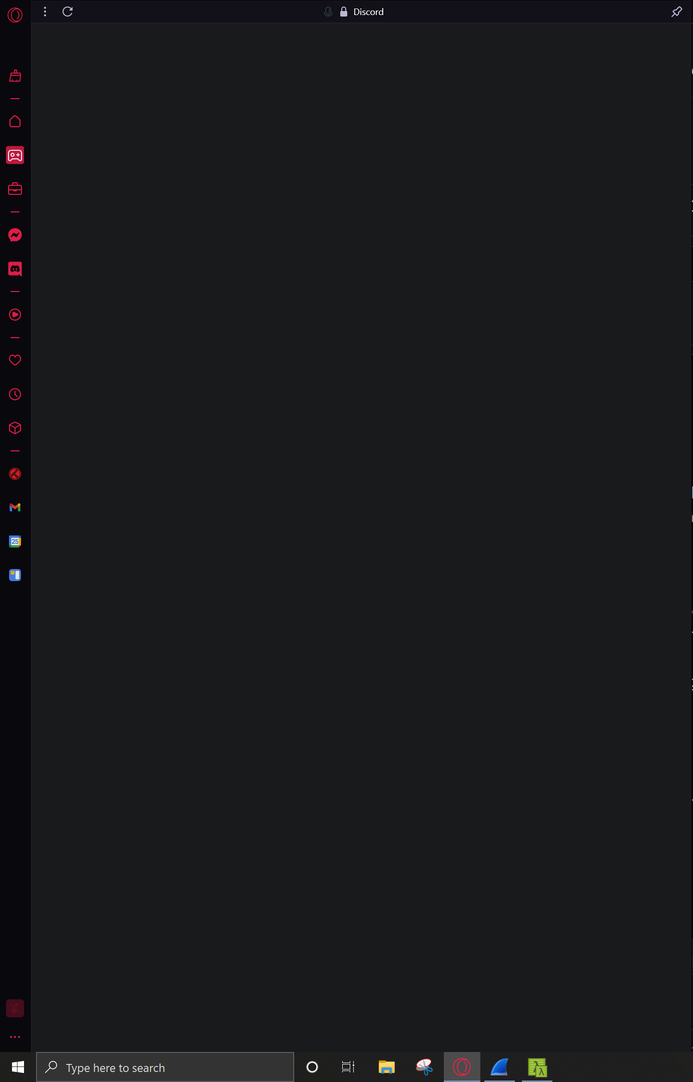 Opera Gx discord sidebar blank · Issue #6925 · darkreader/darkreader ...