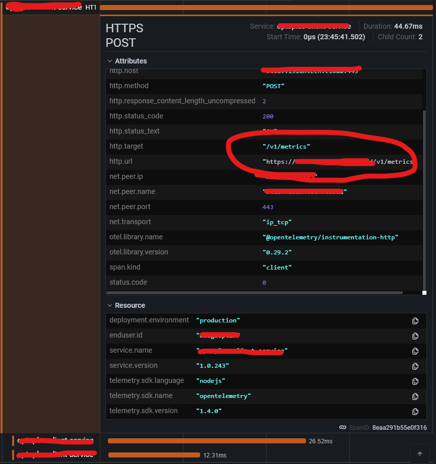Sdk Node Seems To Trace Itself When Sending Data To Collector · Issue 3361 · Open Telemetry 