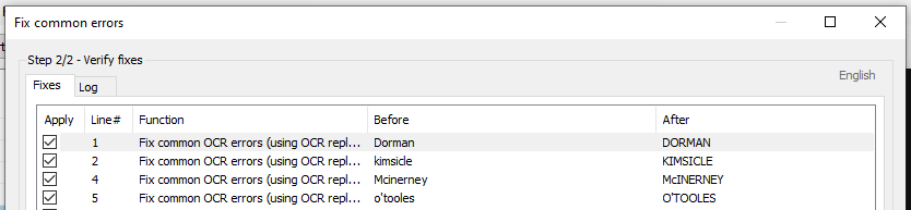 Fully uppercases names in 'Fix common OCR errors (using OCR replace list)' · Issue #5875 ...
