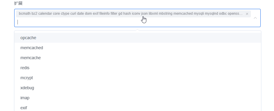 [FEATURE]PHP扩展配置form优化 · Issue #2601 · 1Panel-dev/1Panel · GitHub
