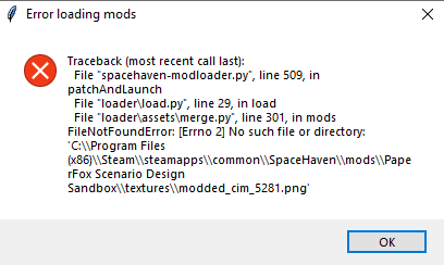 Possible issue during CIM generation · Issue #5 · Spacehaven-modding-tools/spacehaven-modloader ...