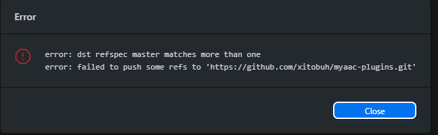 Problem on push branch (error: dst refspec master matches more than one) · Issue #15212 ...