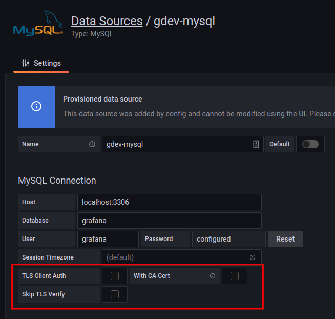 MySQL: Lacks documentation about SSL/TLS options · Issue #41182 · grafana/grafana · GitHub