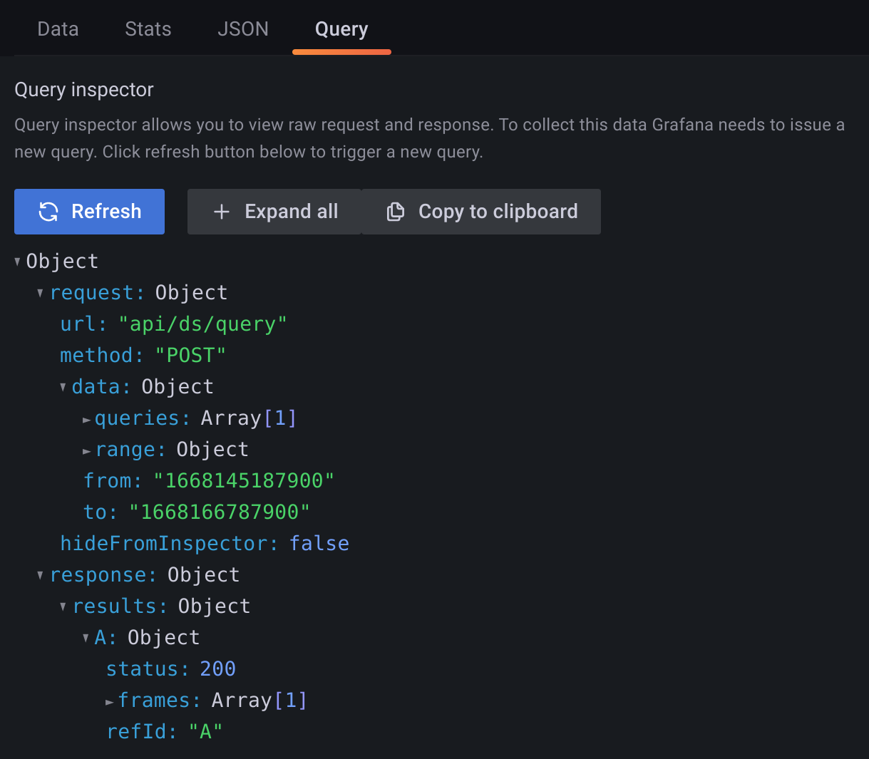Support Displayvisualization Of Data Response Status In The Ui · Issue 58637 · Grafanagrafana