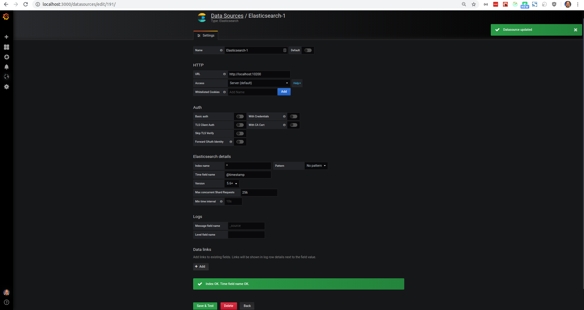 Grafana 6.6.0 intergration with Elasticsearch Error · Issue #21850 ...