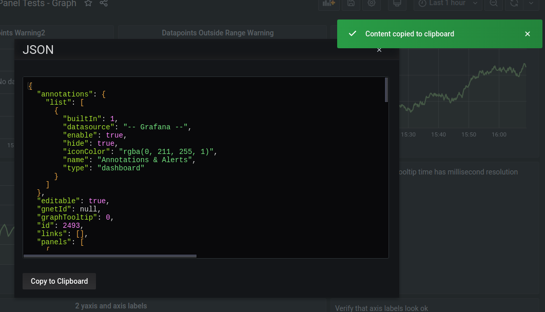 JSON editor not shown when trying to save provisioning dashboard · Issue #24525 · grafana ...