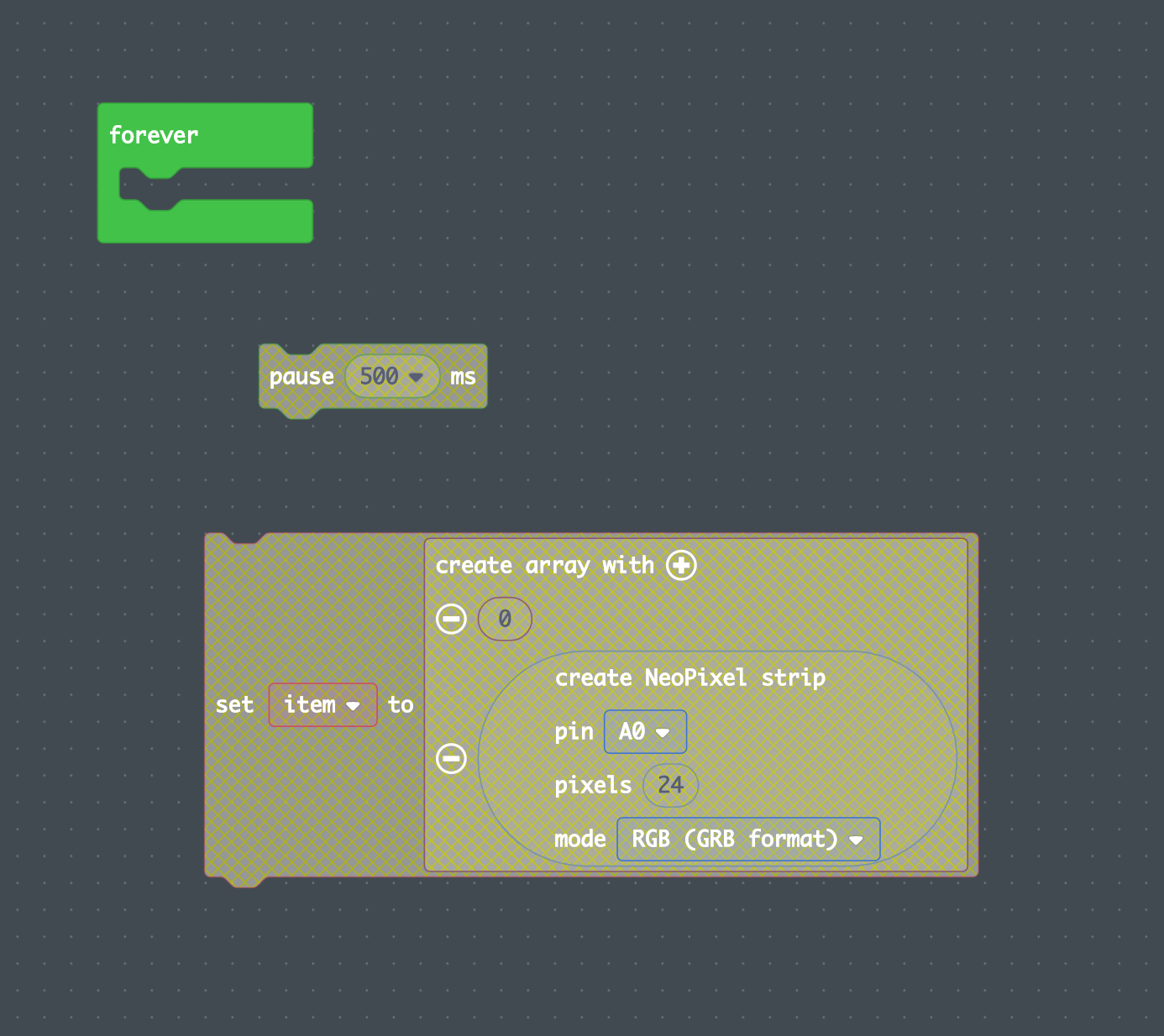 Disabled blocks may be a bit too transparent · Issue #325 · microsoft/pxt-adafruit · GitHub
