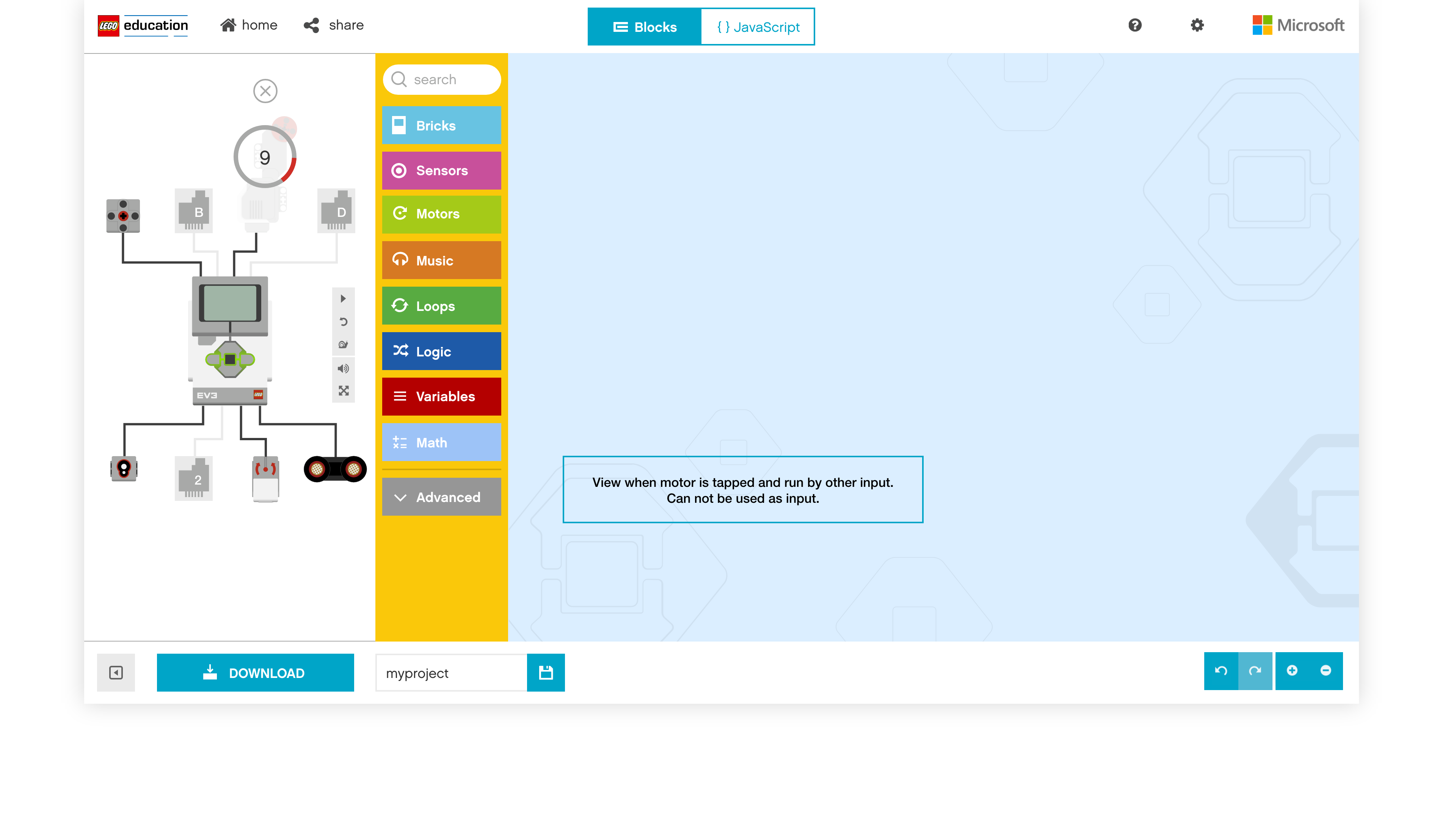 Simulator motor control · Issue #128 · microsoft/pxt-ev3 · GitHub