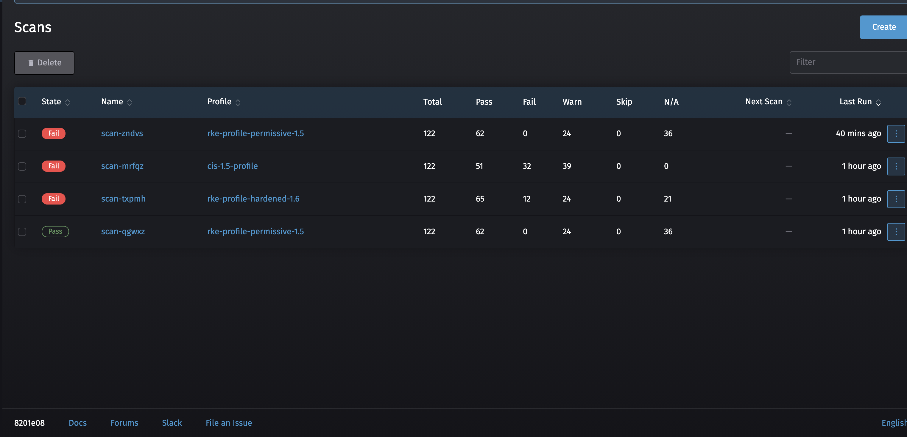 Unable to create a new Scan in CIS Benchmark app · Issue #2235 ...