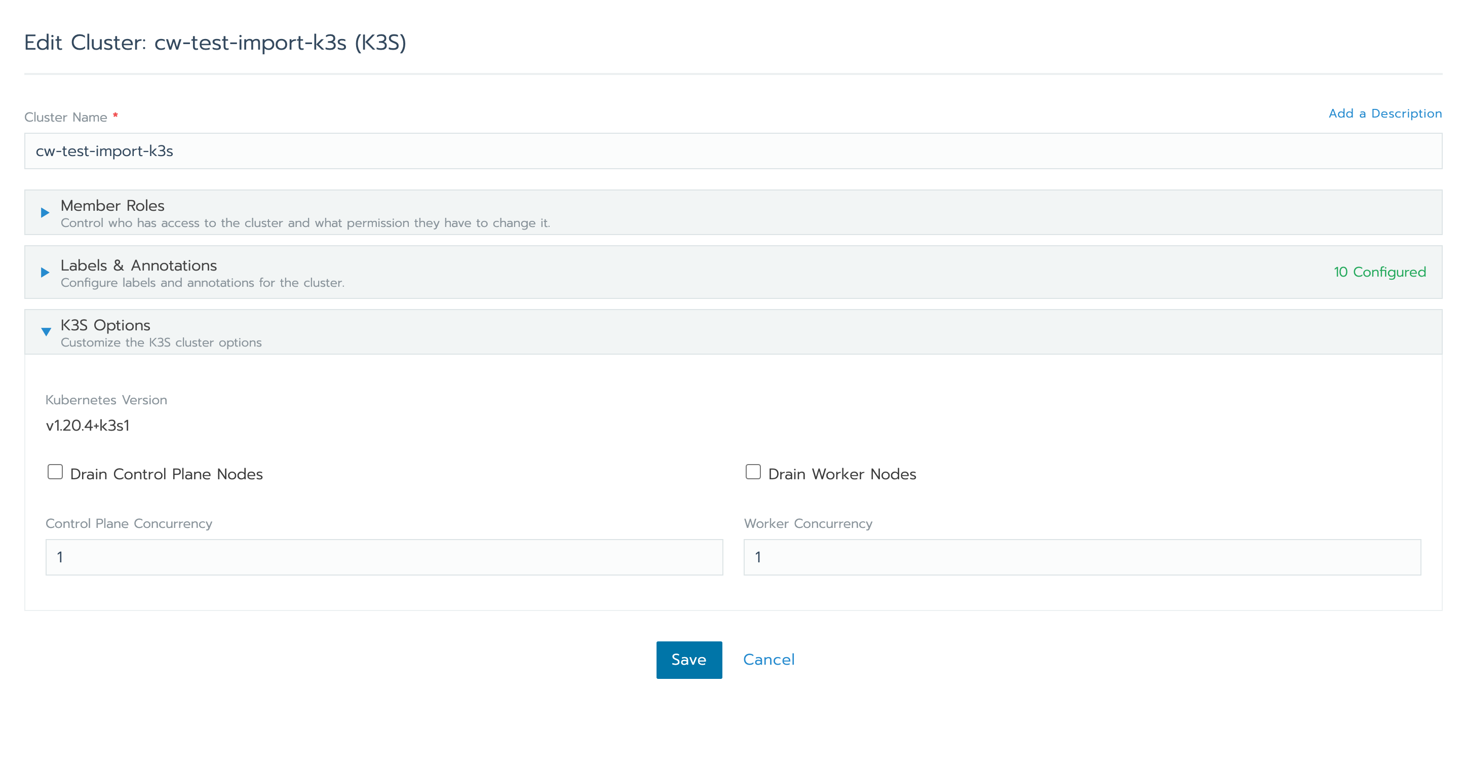 [UI] Unable to edit Environment Variables on imported k3s cluster · Issue #31545 · rancher ...
