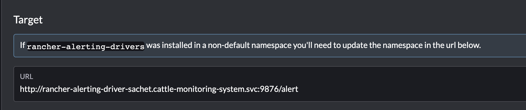 [Monitoring v2] rancher-alerting-drivers webhook UI Issues · Issue #2744 · rancher/dashboard ...