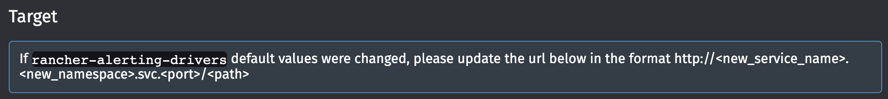 [Monitoring v2] rancher-alerting-drivers webhook UI Issues · Issue #2744 · rancher/dashboard ...