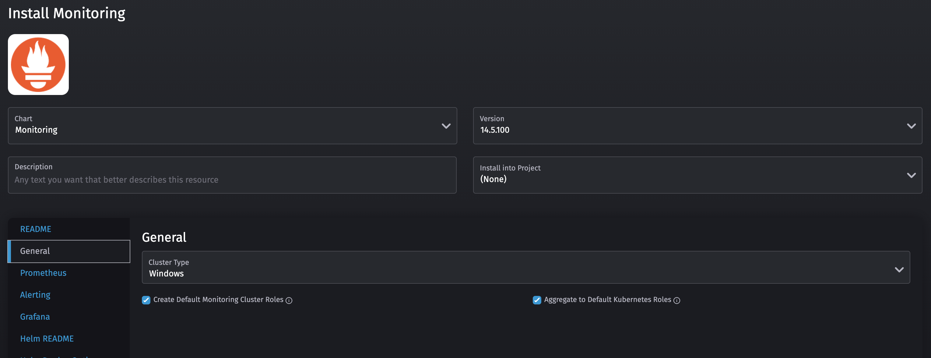 [monitoring v2] windows clusters not detected correctly, still show up as 'other' cluster ...