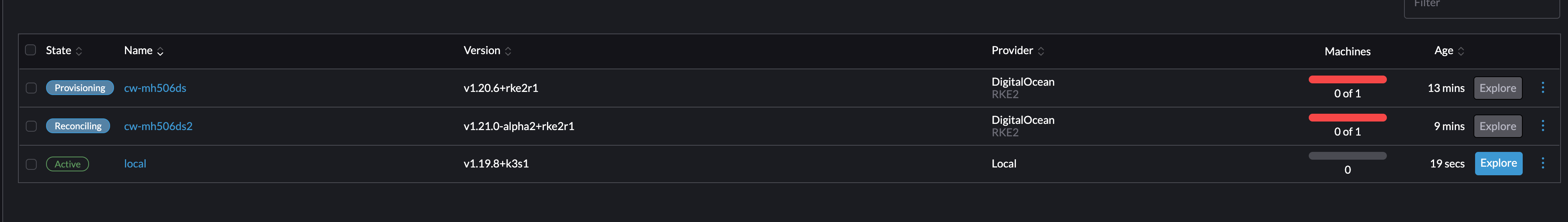 Can't view/list clusters in `Cluster Management` · Issue #2915 · rancher/dashboard · GitHub