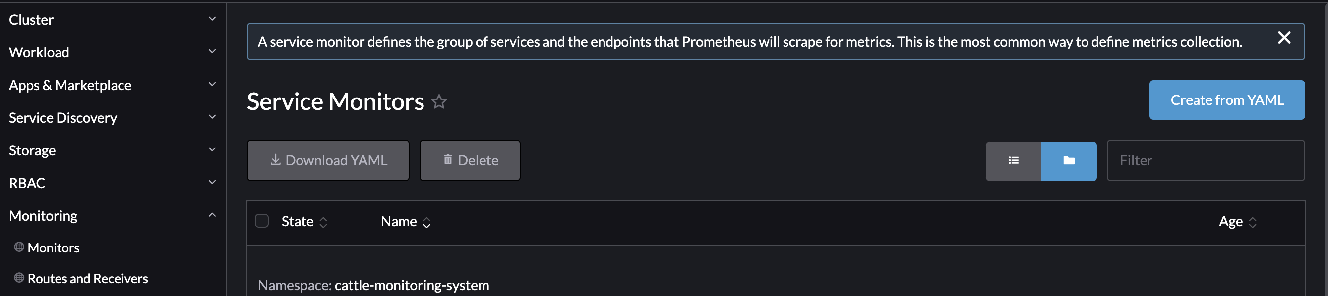 2.6 UX: Monitoring: Improve 2nd-level navigation · Issue #2510 · rancher/dashboard · GitHub