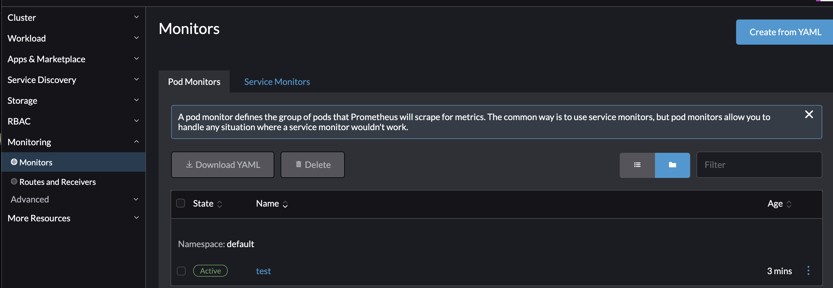 2.6 UX: Monitoring: Improve 2nd-level navigation · Issue #2510 · rancher/dashboard · GitHub