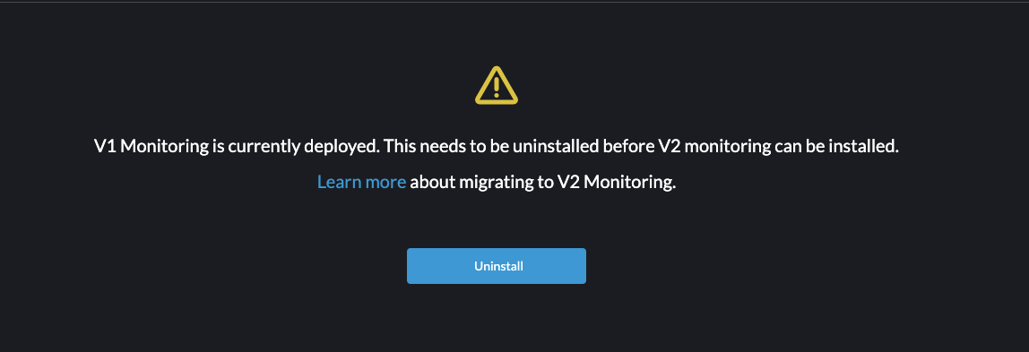 [Monitoring V2 UI] Add link to docs when Monitoring V1 is detected · Issue #2967 · rancher ...