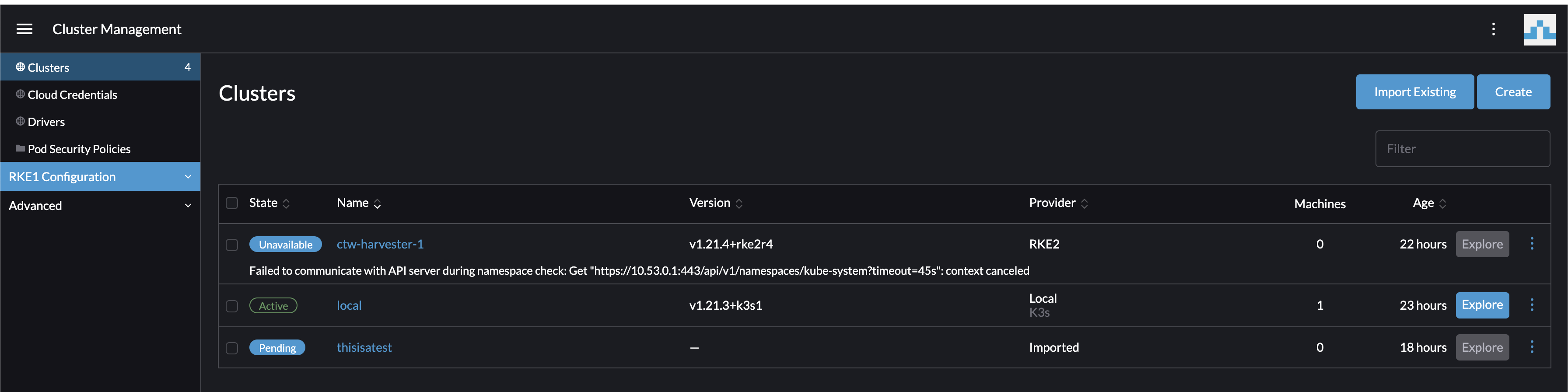 [virtualization management] swap `manage` and `explore` operations to ...
