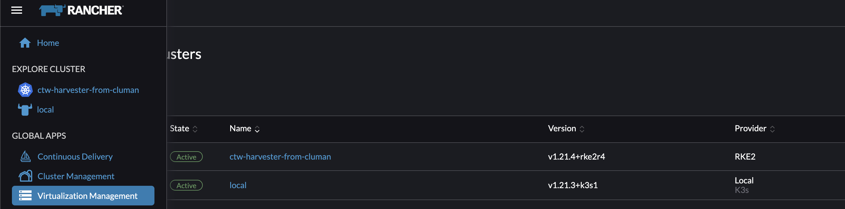 Harvester Integration - Filtering Harvester clusters · Issue #3467 ...