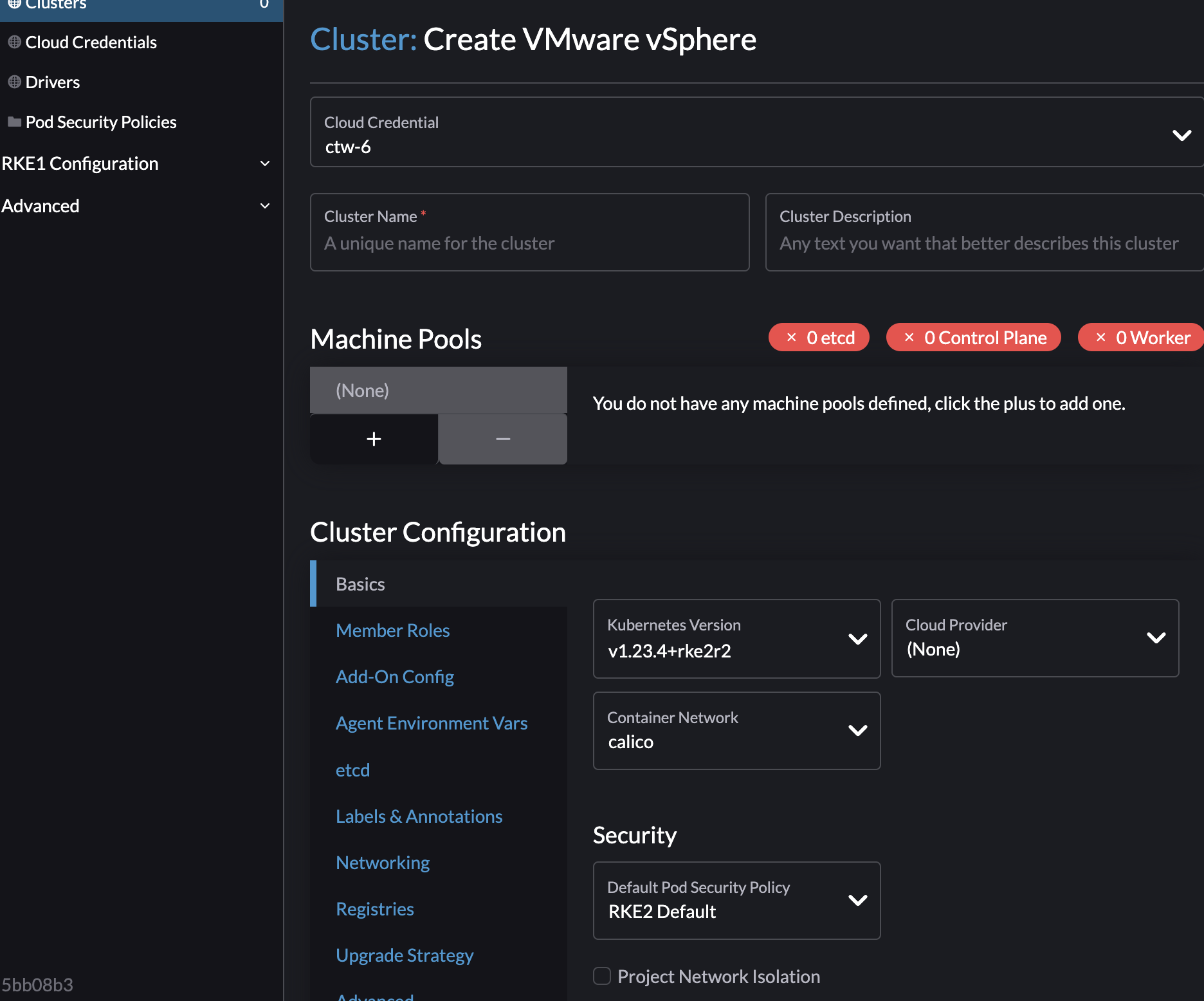 [vsphere rke2] unable to add node pool to rke2 cluster · Issue #5423 · rancher/dashboard · GitHub