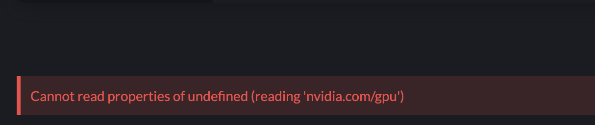 `Cannot read properties of undefined (reading 'nvidia.com/gpu')` when trying to clone a workload ...