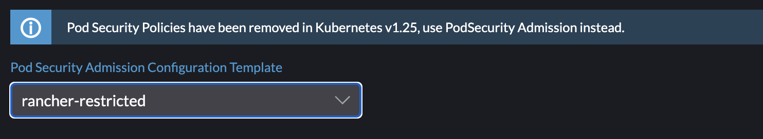 [Backport v2.7] when `disabling` PSPs in an rke1 cluster, the `default pod security policy ...