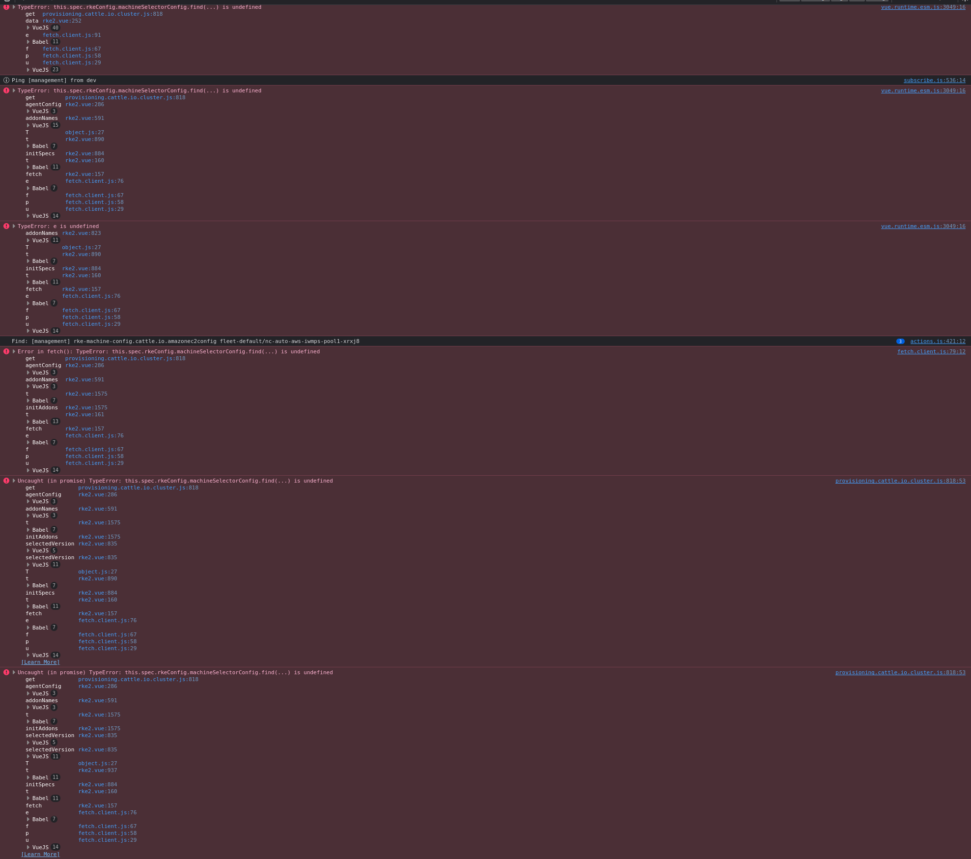 Rke2k3sclusters Created Via Rancher Test Framework Cannot Be Viewededited Using `config