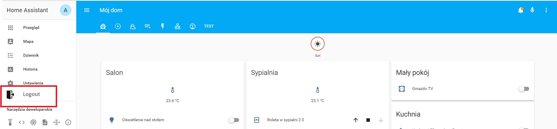 Logout button · Issue #2171 · home-assistant/frontend · GitHub