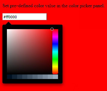 Color picker doesn't use correct cursor position when placed inside ...